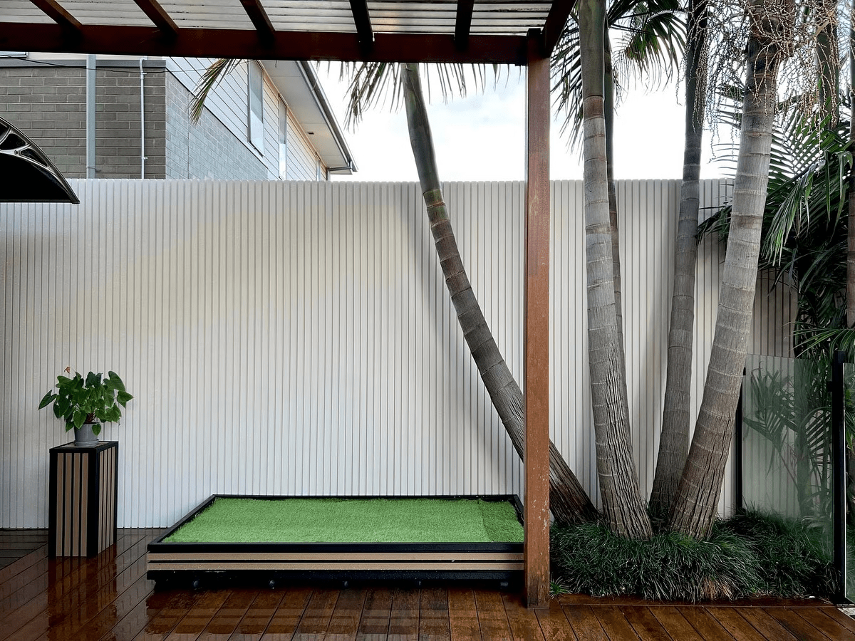 Cream White Outdoor Fluted Decor Panel - Wet Area Panels